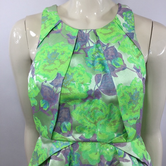 Topshop PETITE | Dresses | Topshop Petite Neon Brocade Aline Mini Dress ...